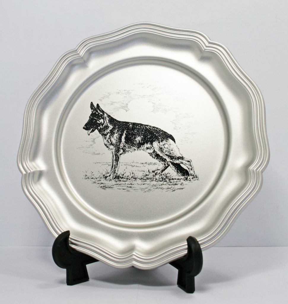 Silverline plate “German Shepherd Dog” – Leikopf Pokale